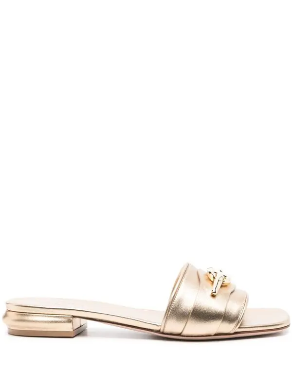 Valentino Garavani Vlogo-signature Leather Slides