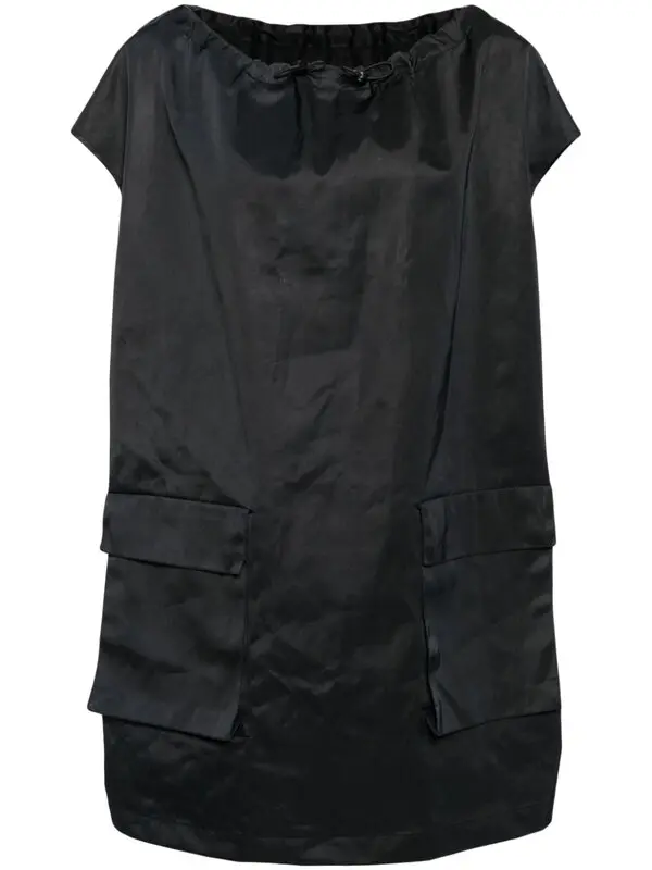 MAISON MARGIELA Drawstring-neck Mini Dress