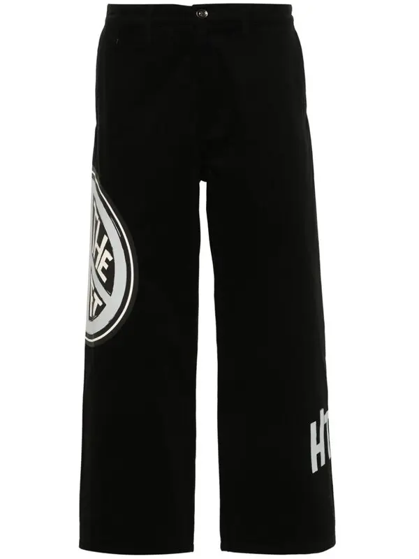 HONOR THE GIFT Peace-print Straight-leg Trousers