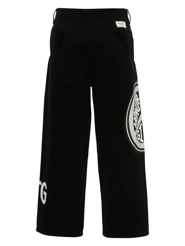 HONOR THE GIFT Peace-print Straight-leg Trousers