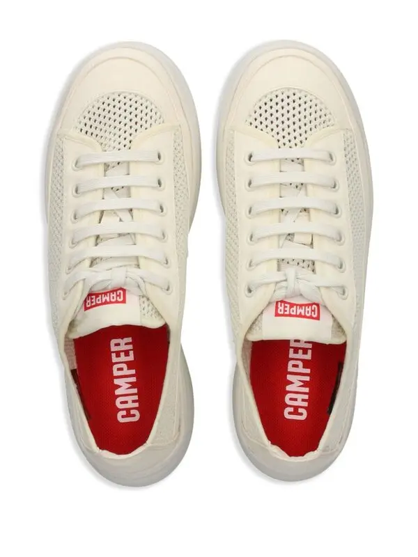 Camper Perforated Lace-up Sneakers - White
