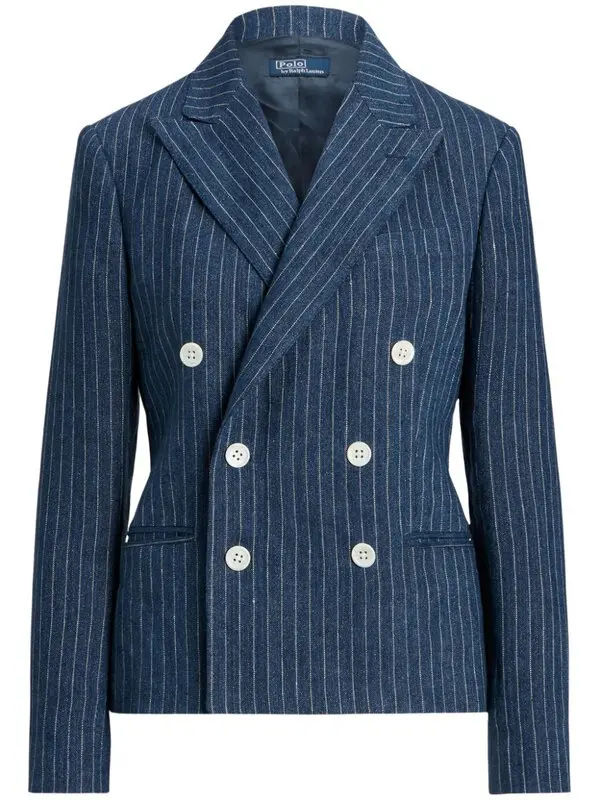 Polo Ralph Lauren Pinstripe Blazer - Blue