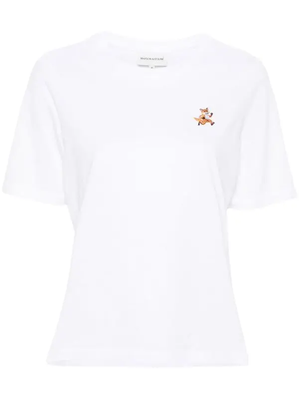 Maison Kitsuné Speedy Fox Appliqué T-shirt - White