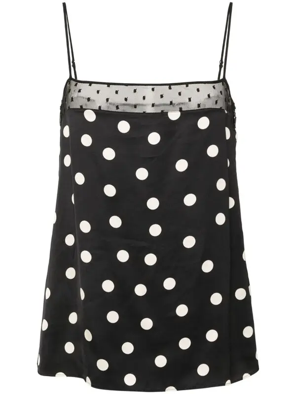 Stella McCartney Polka-dot Satin Top