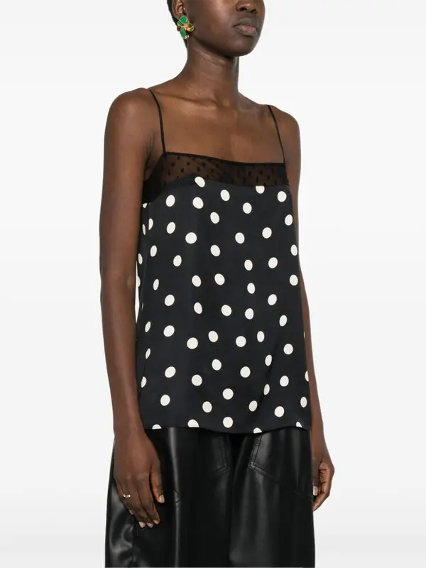 Stella McCartney Polka-dot Satin Top