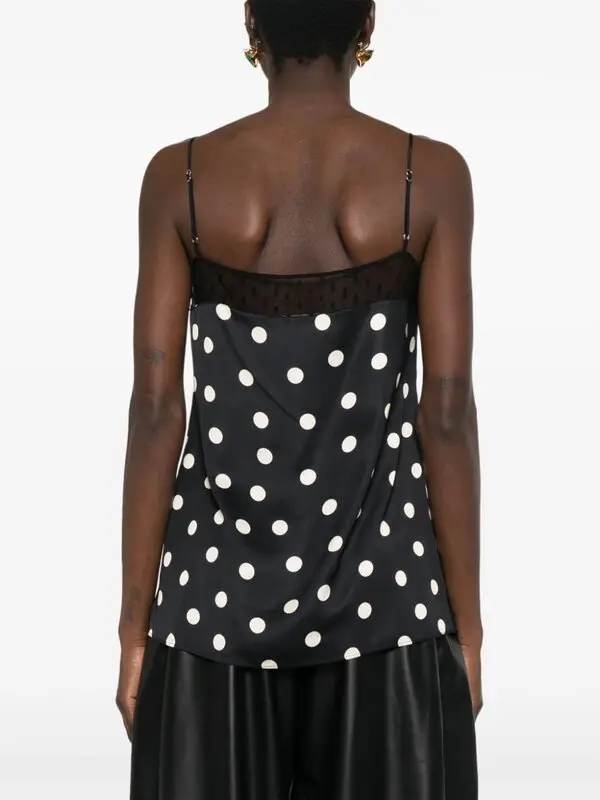 Stella McCartney Polka-dot Satin Top