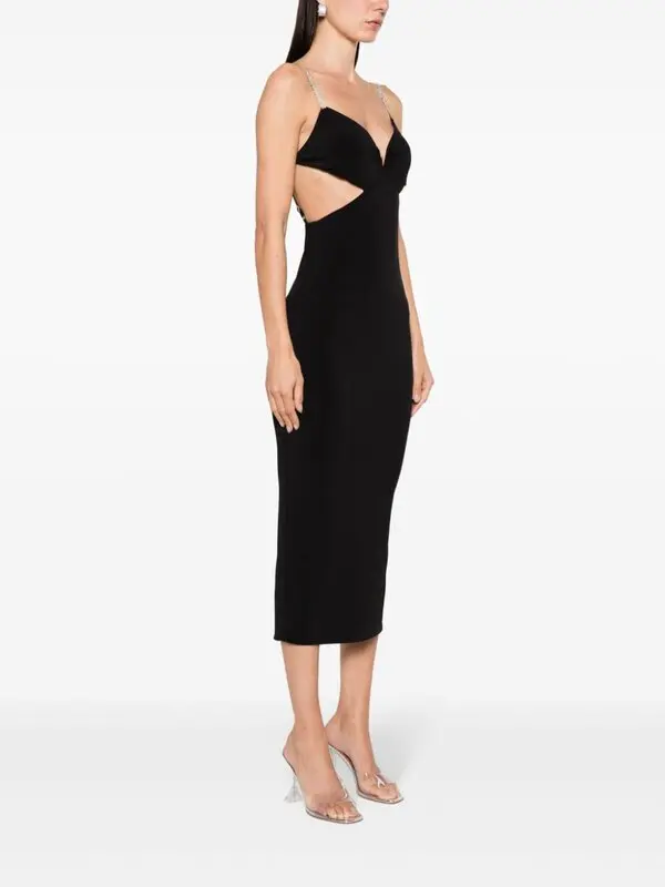 NISSA Open-back Jersey Midi Dress