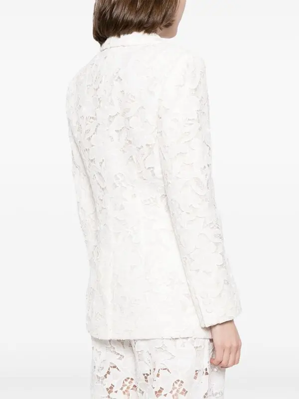 Zimmermann Natura Lace-detail Blazer - White