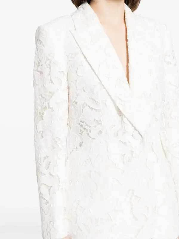 Zimmermann Natura Lace-detail Blazer - White