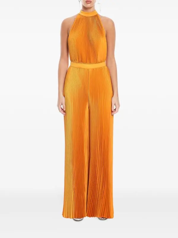 L'IDEE Cinema Pleated Jumpsuit - Orange
