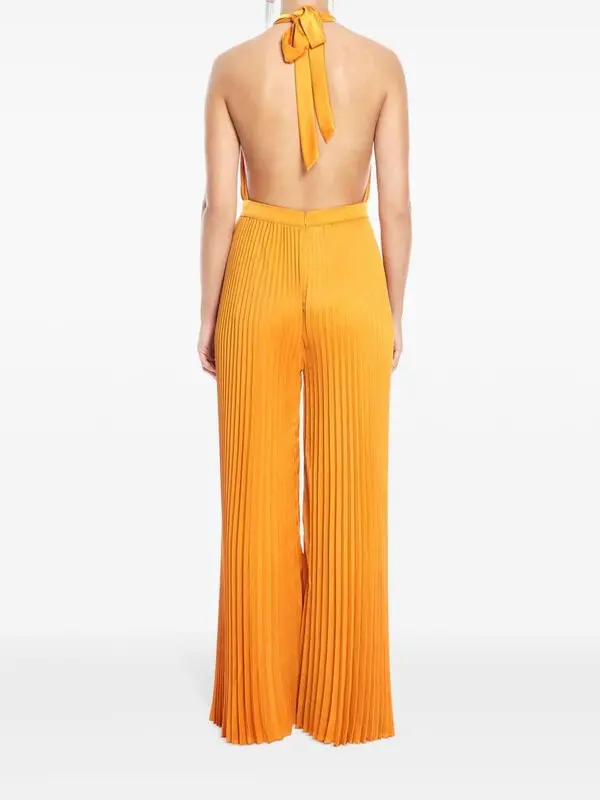 L'IDEE Cinema Pleated Jumpsuit - Orange