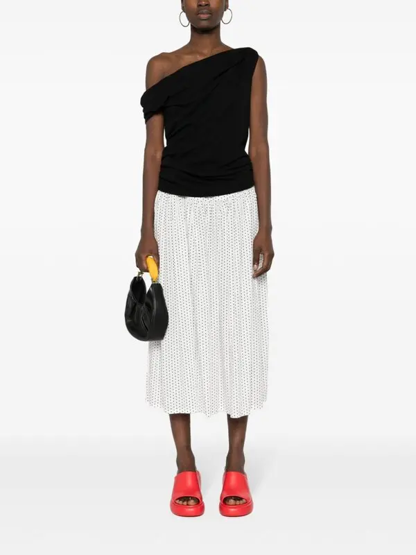 MSGM Draped Cotton Top