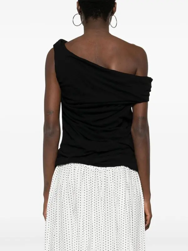 MSGM Draped Cotton Top