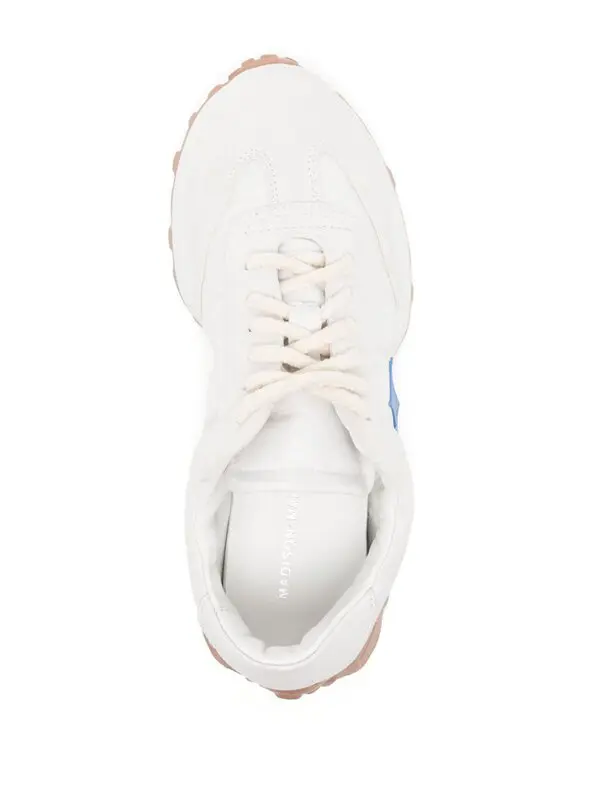 MADISON MAISON Star Suede-trimmed Sneakers - White