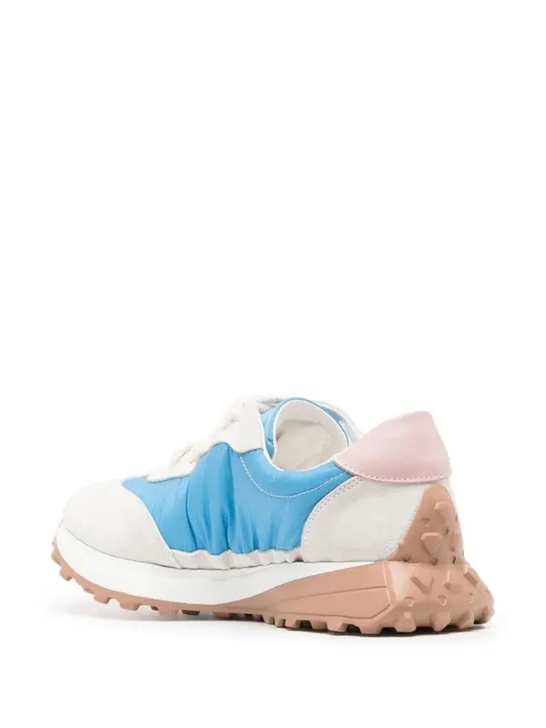 MADISON MAISON Star Suede-trimmed Sneakers - Blue