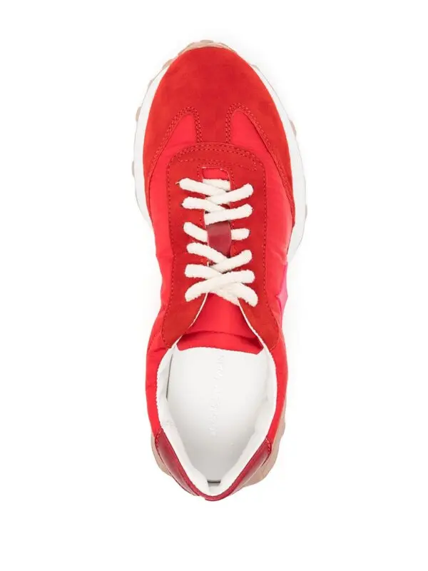 MADISON MAISON Star Suede-trimmed Sneakers