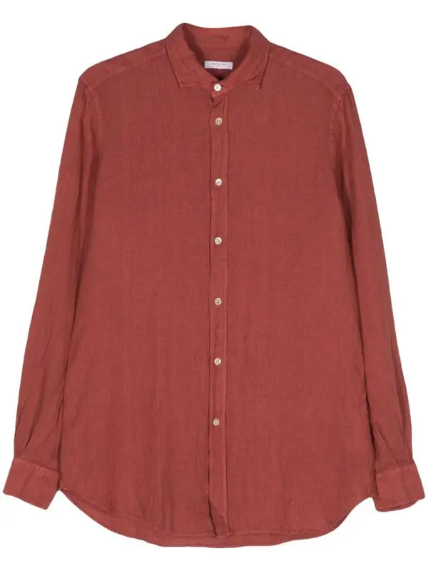 Boglioli Slub-texture Linen Shirt