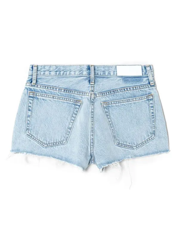 RE/DONE Mid-rise Denim Shorts - Blue