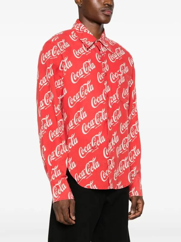 ERL X Coca-cola Printed Shirt - Red
