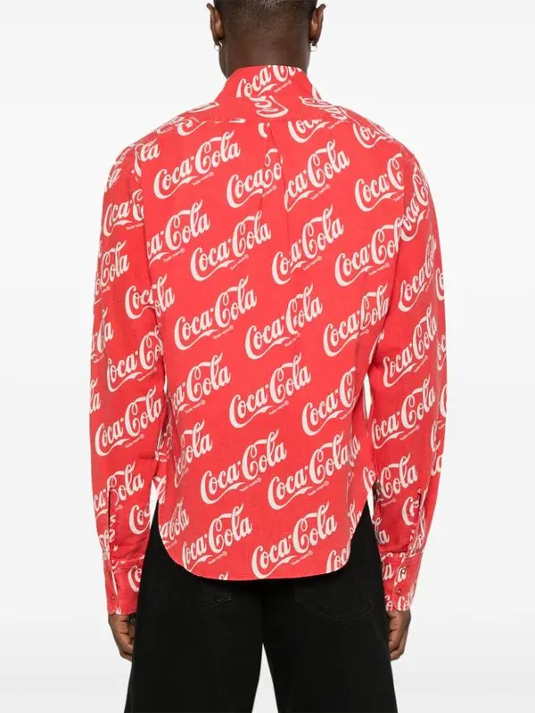 ERL X Coca-cola Printed Shirt - Red