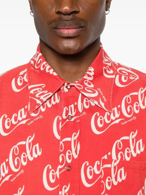 ERL X Coca-cola Printed Shirt - Red