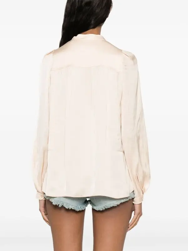 Zadig&Voltaire Tchin Satin-finish Shirt