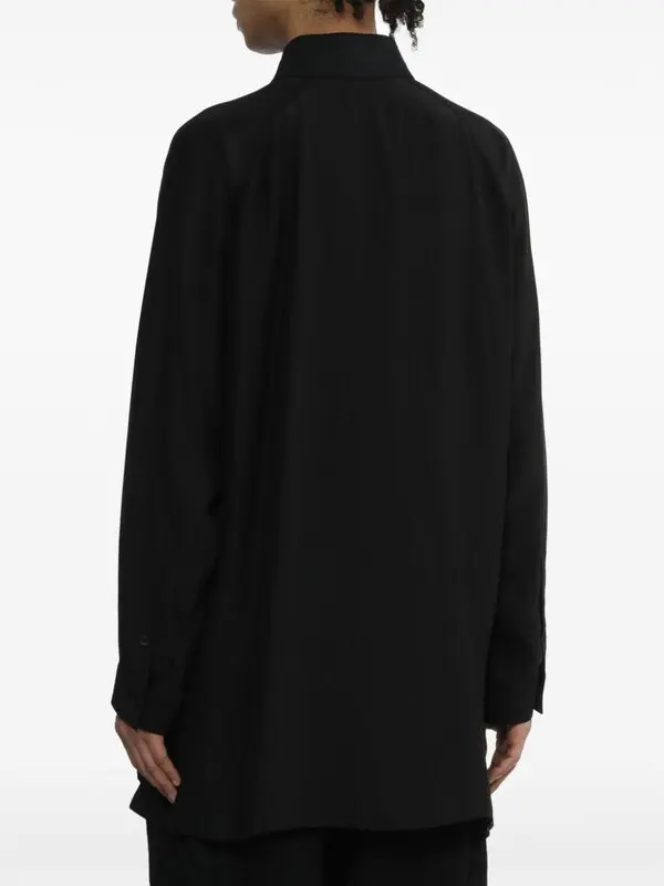 Yohji Yamamoto Graphic-print Silk Shirt