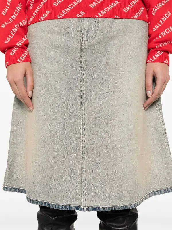 Balenciaga Denim Mini Skirt