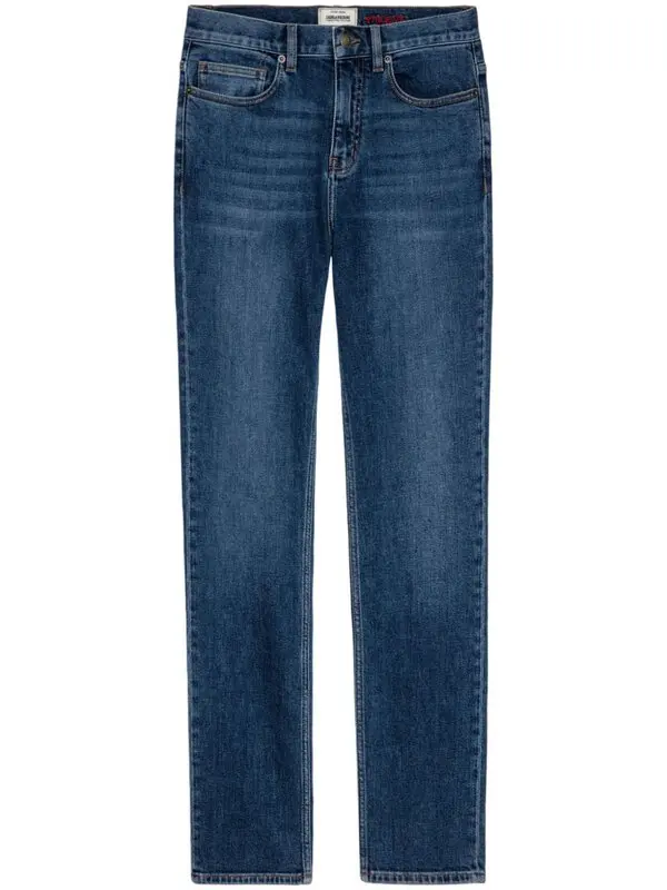 Zadig&Voltaire Mid-rise Slim-cut Jeans - Blue