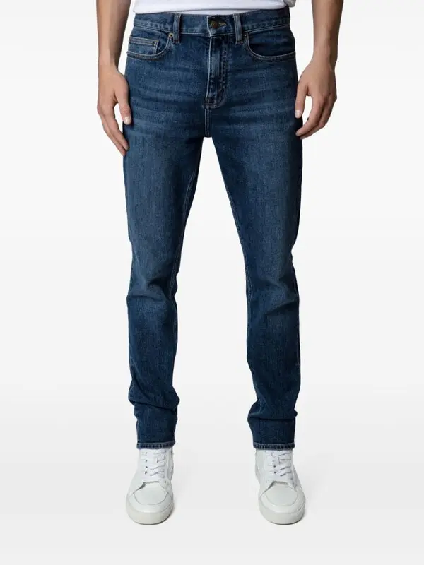 Zadig&Voltaire Mid-rise Slim-cut Jeans - Blue