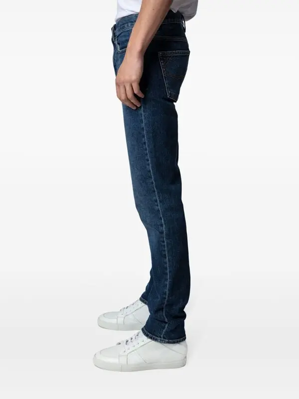 Zadig&Voltaire Mid-rise Slim-cut Jeans - Blue
