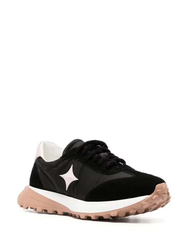MADISON MAISON Star Suede-trimmed Sneakers - Black