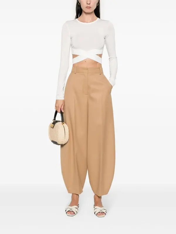 Elisabetta Franchi Cut-out Cropped Sweater