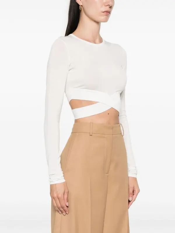 Elisabetta Franchi Cut-out Cropped Sweater