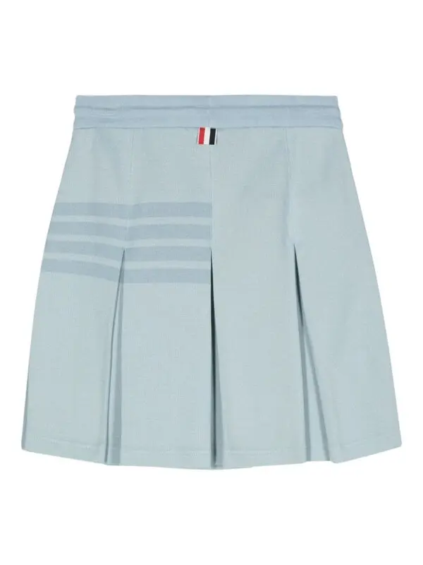 Thom Browne 4-bar Knitted Pleated Skirt