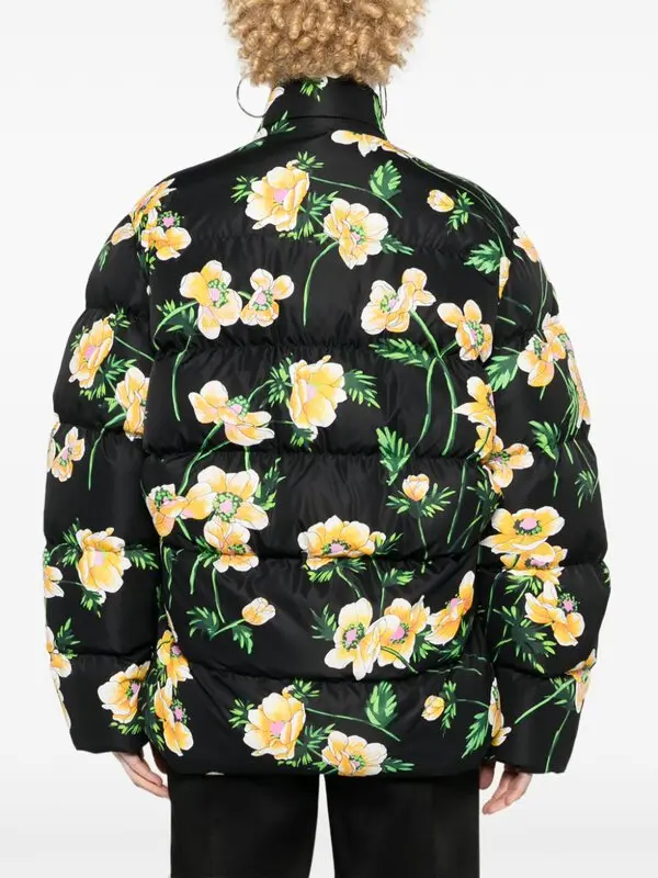 Balenciaga Floral-print Puffer Jacket