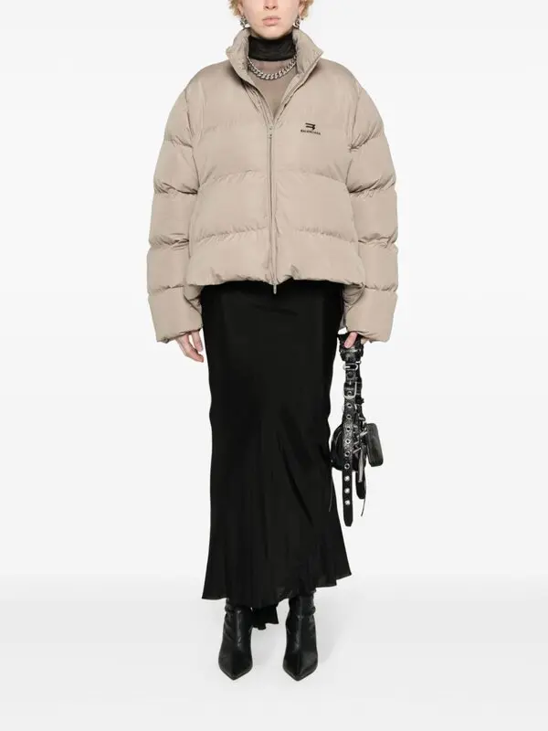 Balenciaga Logo-embroidered Puffer Jacket