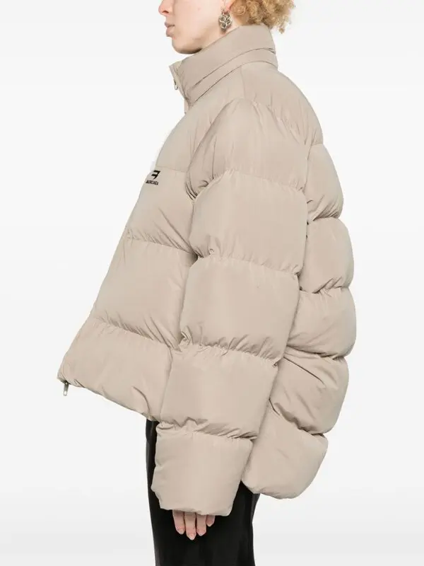 Balenciaga Logo-embroidered Puffer Jacket