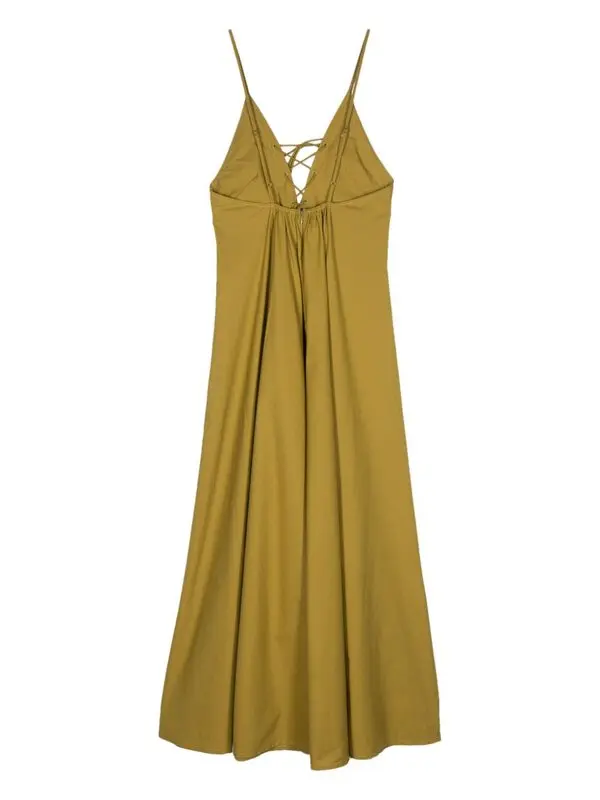 FORTE_FORTE Cotton Poplin Maxi Dress - Green