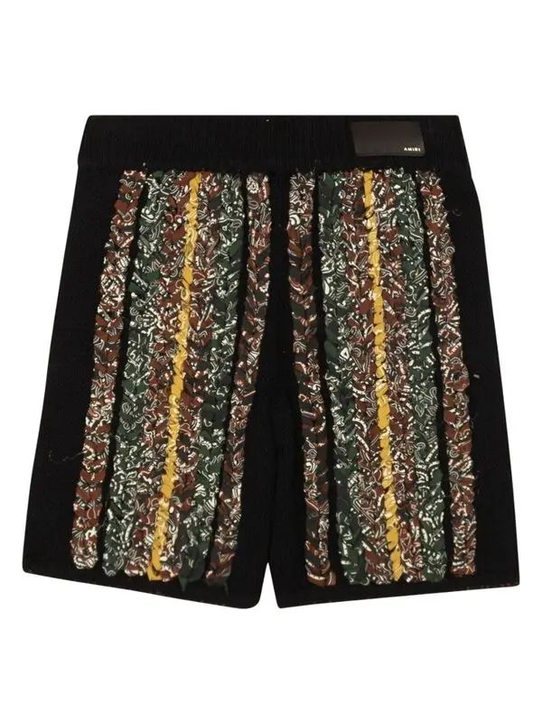 Amiri Bandana-print Braided Shorts