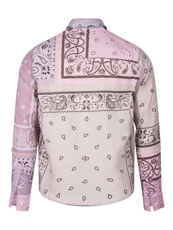 Amiri Bandana Reconstructed Flannel Shirt