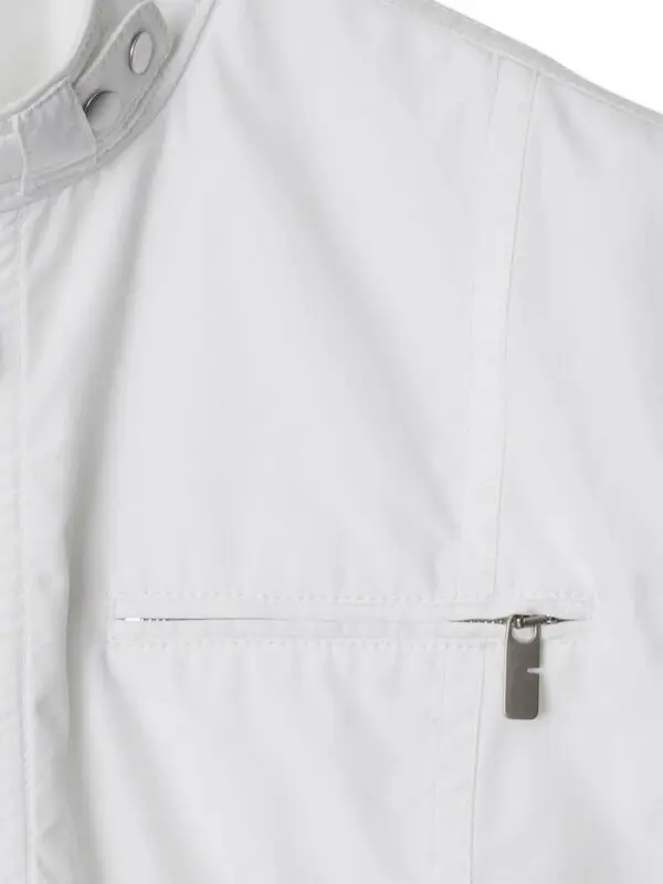 Burberry Half-zip Sleeveless Top - White