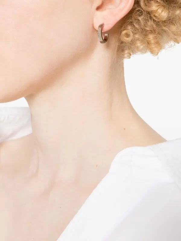 MAISON MARGIELA Engraved Half-hoop Earrings