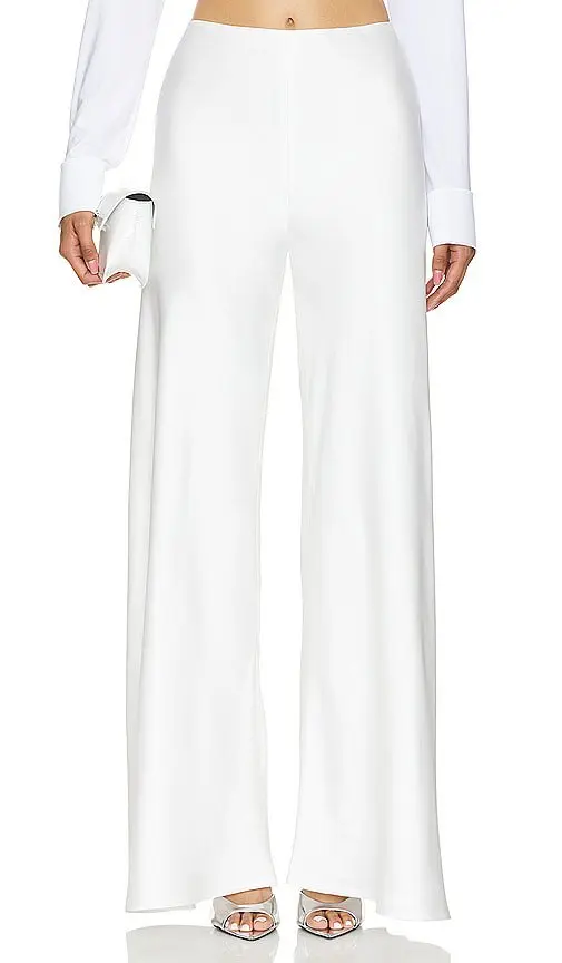 Norma Kamali Bias Elephant Pant - Snow White