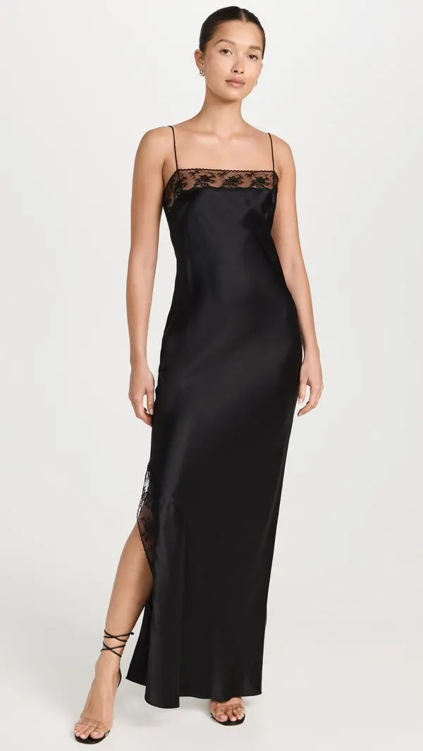 sir black lace dress SIR. Aries Cut Out Gown Black Silk 0/XS by SIR THE LABEL