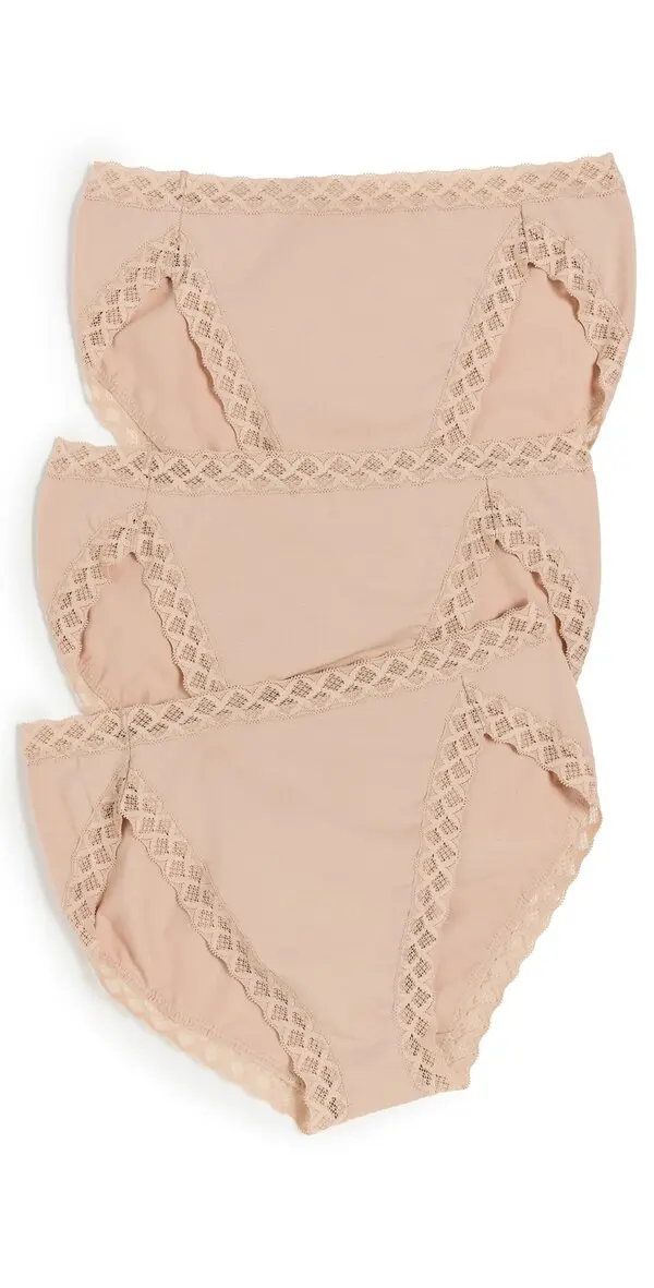 Natori Bliss French Cut 3 Pack - Cafe