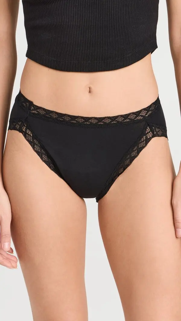 Natori Bliss French Cut 3 Pack Underwear - Black