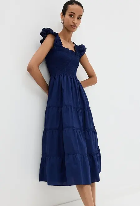Hill House Home The Ellie Cotton Nap Dress - Navy