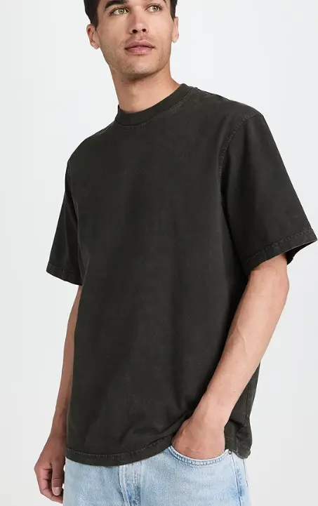 AGOLDE Asha Mock Neck Tee - Fracture
