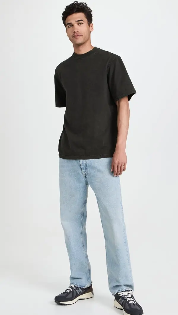AGOLDE Asha Mock Neck Tee - Fracture
